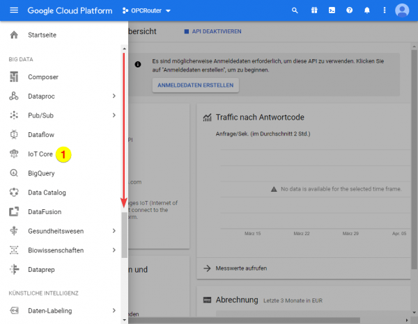 Google IoT Core per MQTT anbinden - Anleitung