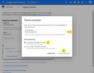 Google IoT Core per MQTT anbinden - Anleitung