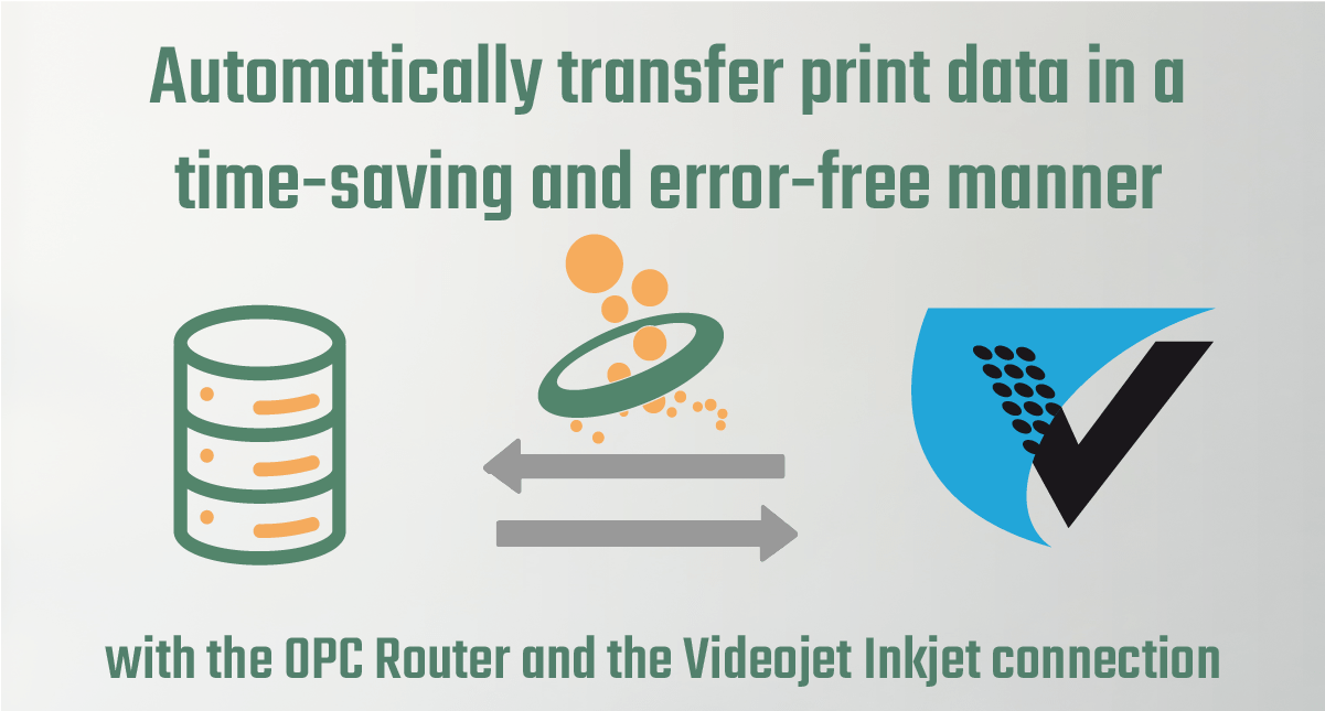 Videojet Inkjet connection: Automatic print data transfer